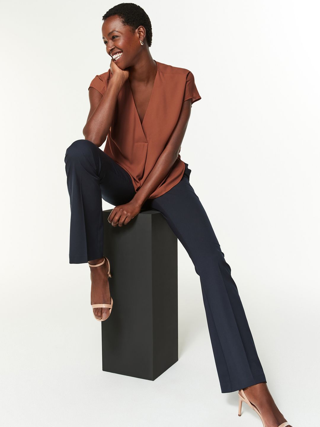 Buy NEXT V Neck Extended Sleeves Top - Tops for Women 31291208 | Myntra