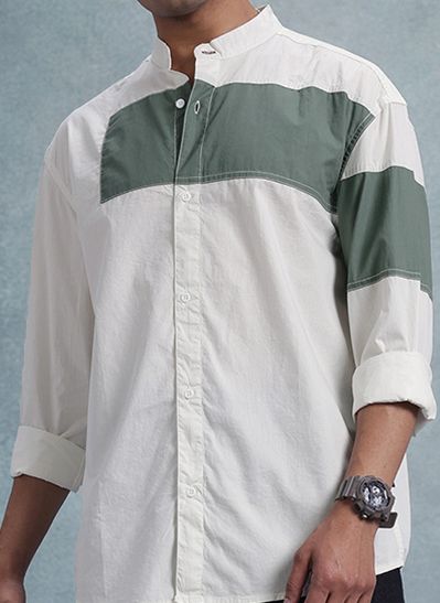 Buy The Roadster Life Co. Colorblocked Detail Casual Shirt - Shirts for ...