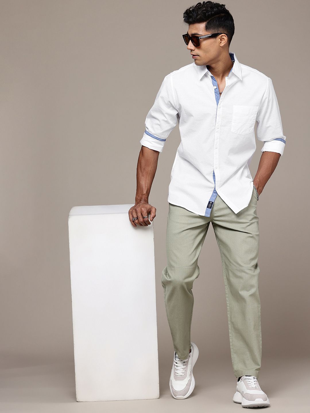 Buy The Roadster Life Co. Pure Cotton Casual Shirt - Shirts for Men 31305074 | Myntra