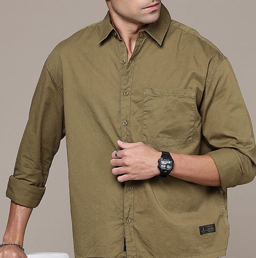 Buy The Roadster Life Co. Pure Cotton Casual Shirt - Shirts for Men ...