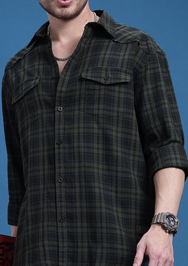 Buy The Roadster Life Co. Relaxed Fit Checked Casual Pure Cotton Shirt - Shirts for Men 31379390 ...