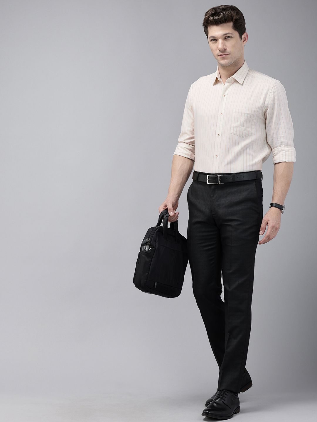 Buy Arrow Manhattan Slim Fit Striped Pure Cotton Formal Shirt - Shirts ...