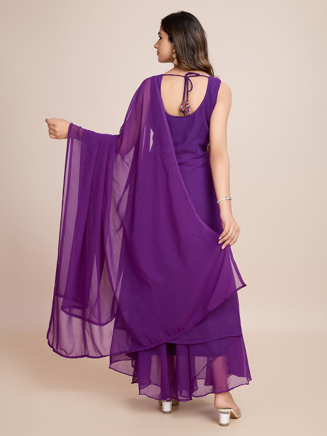 Buy AKSHARAM Women Ethnic Motifs Embroidered Regular Sequinned Kurta ...