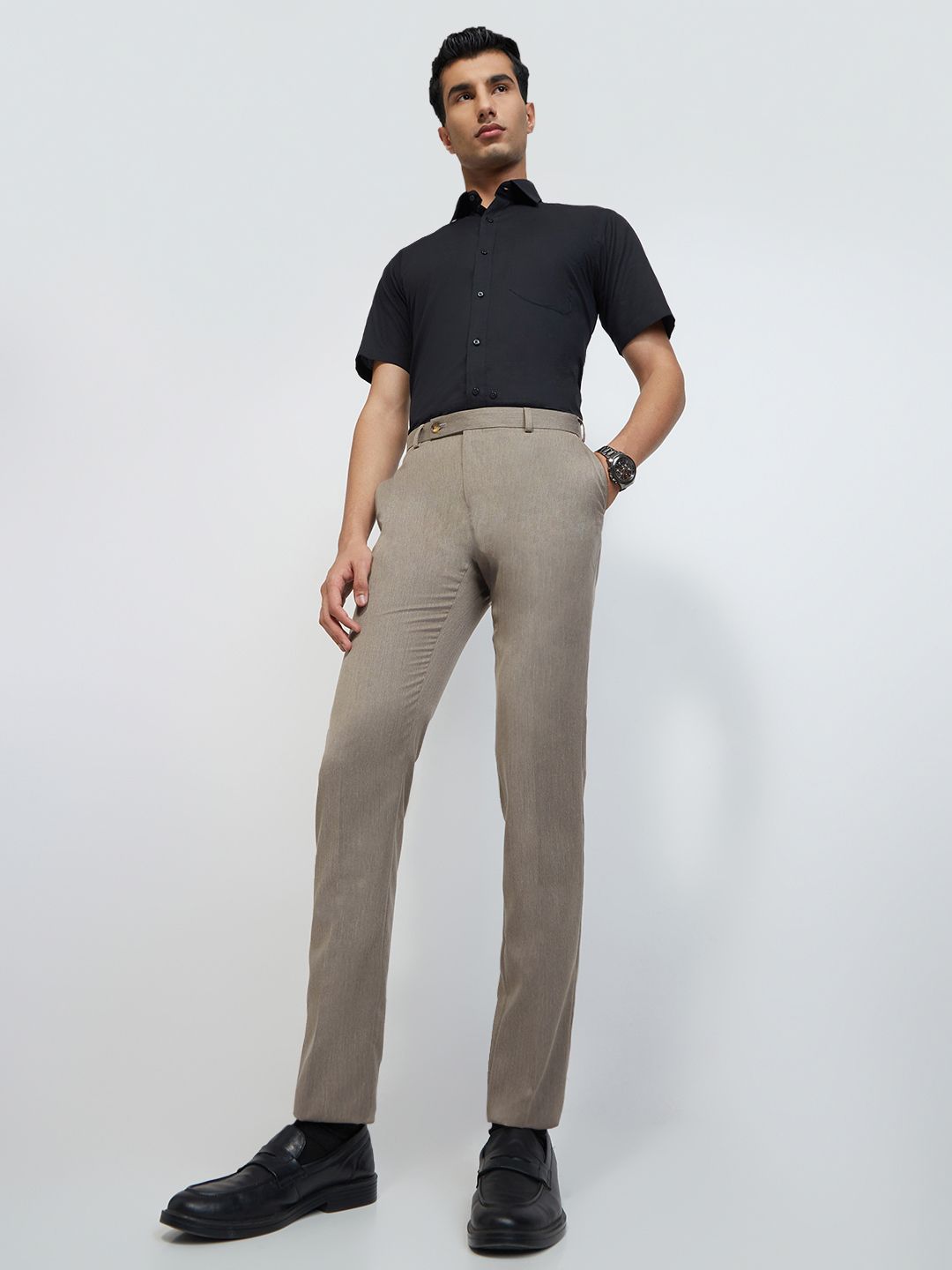 Buy Raymond Men Slim Fit Trousers - Trousers for Men 31966157 | Myntra