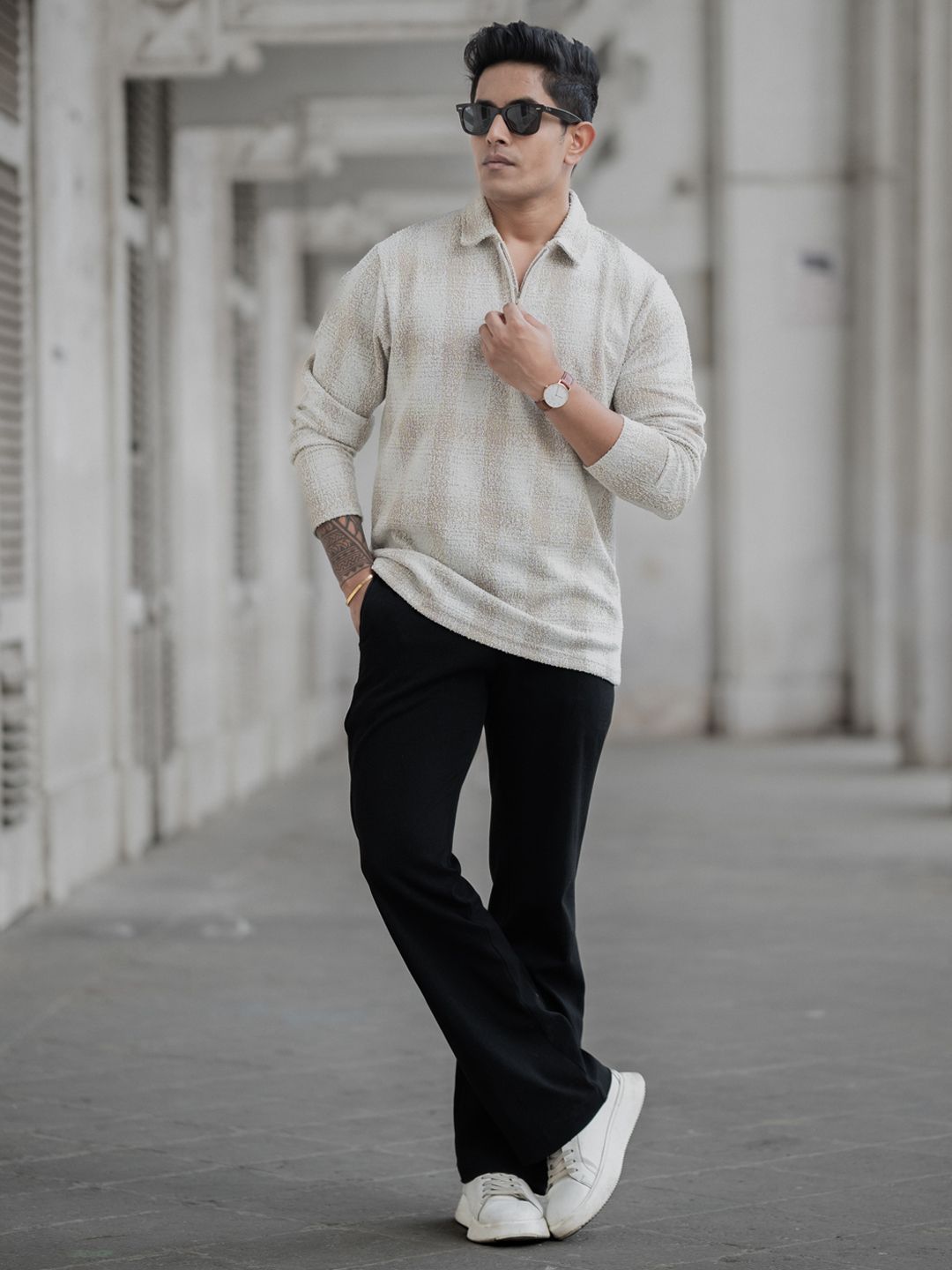 Buy Powerlook Men Checked Polo Collar T Shirt - Tshirts for Men 31969550 | Myntra