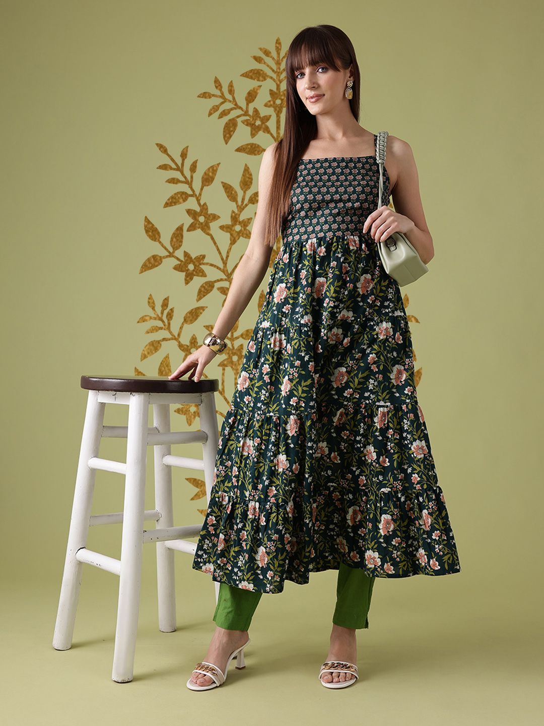 Buy Anouk Floral Printed Pure Cotton Kurta - Kurtas for Women 32009454 ...