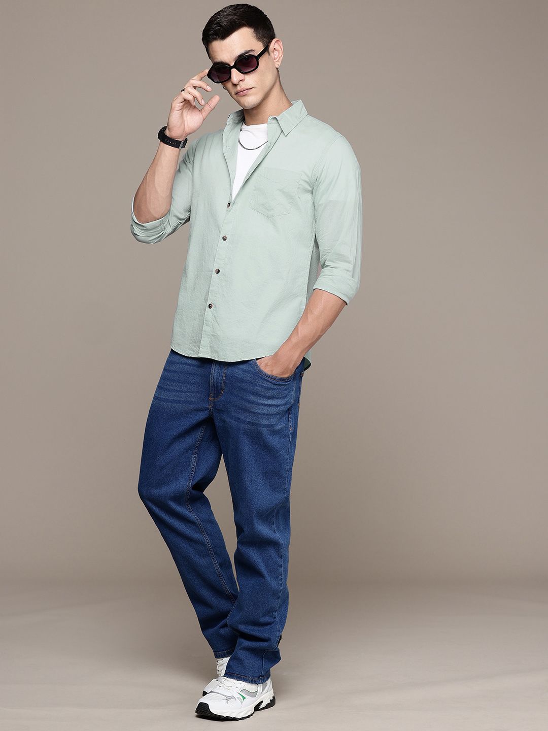 Buy The Roadster Life Co. Pure Cotton Casual Shirt - Shirts for Men 32023748 | Myntra