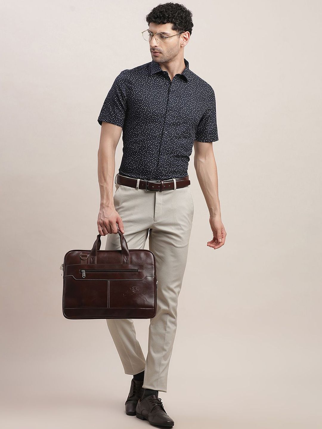 Buy Turtle Men Tailored Slim Fit Formal Trousers - Trousers for Men ...