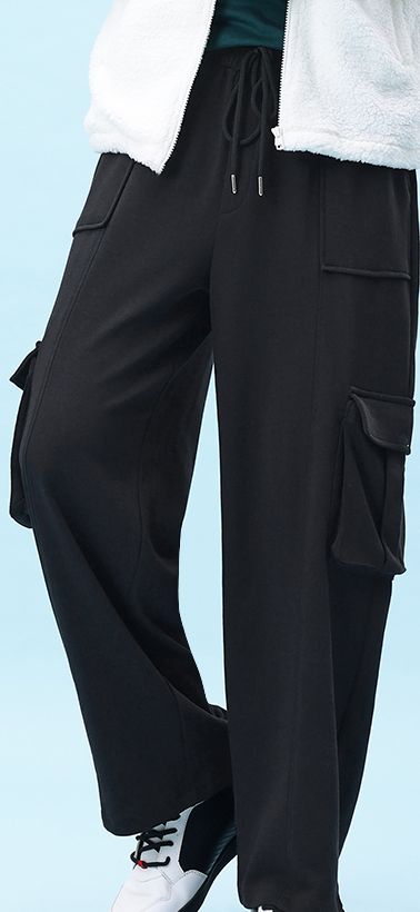 Buy Glitchez Men Comfy Terry Oversize Cargo Track Pants - Track Pants ...