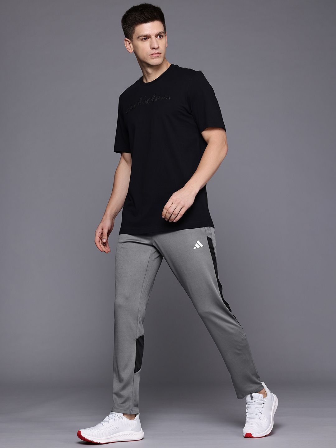 Buy ADIDAS Men Mid Rise Colourblocked Detail SPW Track Pants - Track ...