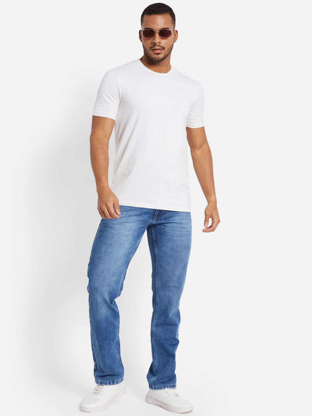 Buy Octave Men Straight Fit Light Fade Stretchable Jeans - Jeans for ...