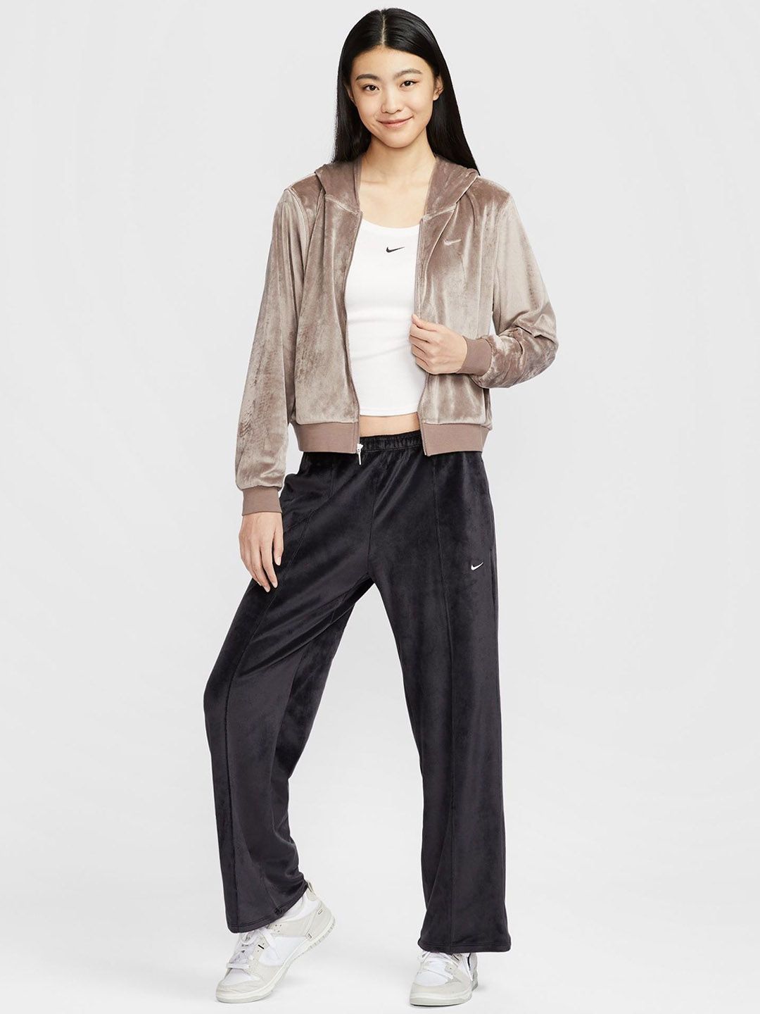 Buy Nike Women Hooded Open Front Casual Jacket - Jackets for Women ...