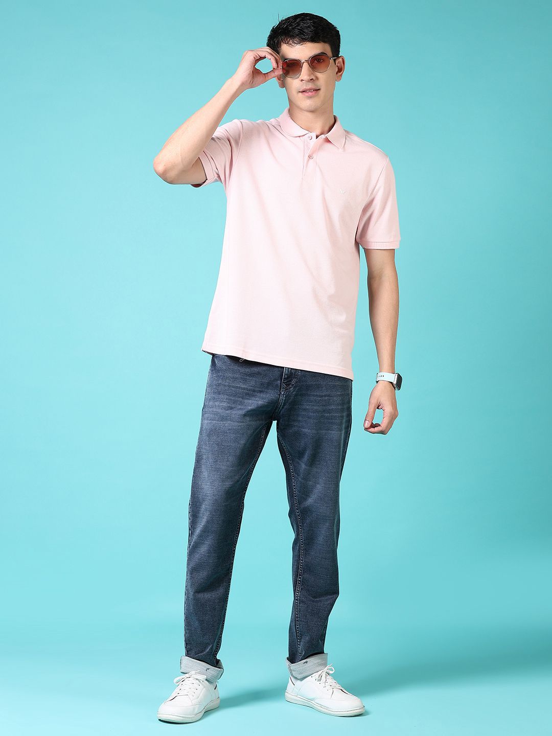 Buy V Mart Men Solid Polo Collar Cotton T Shirt - Tshirts for Men ...