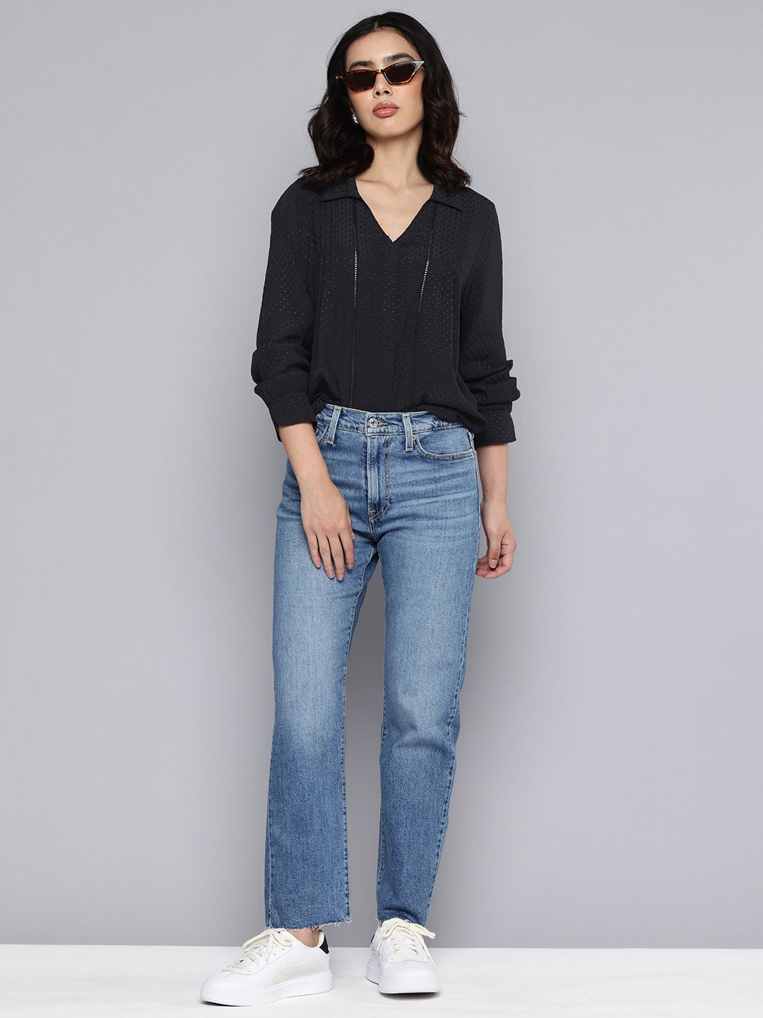 Buy Levis Self Design Textured Lace Inserts Casual Shirt - Shirts for ...