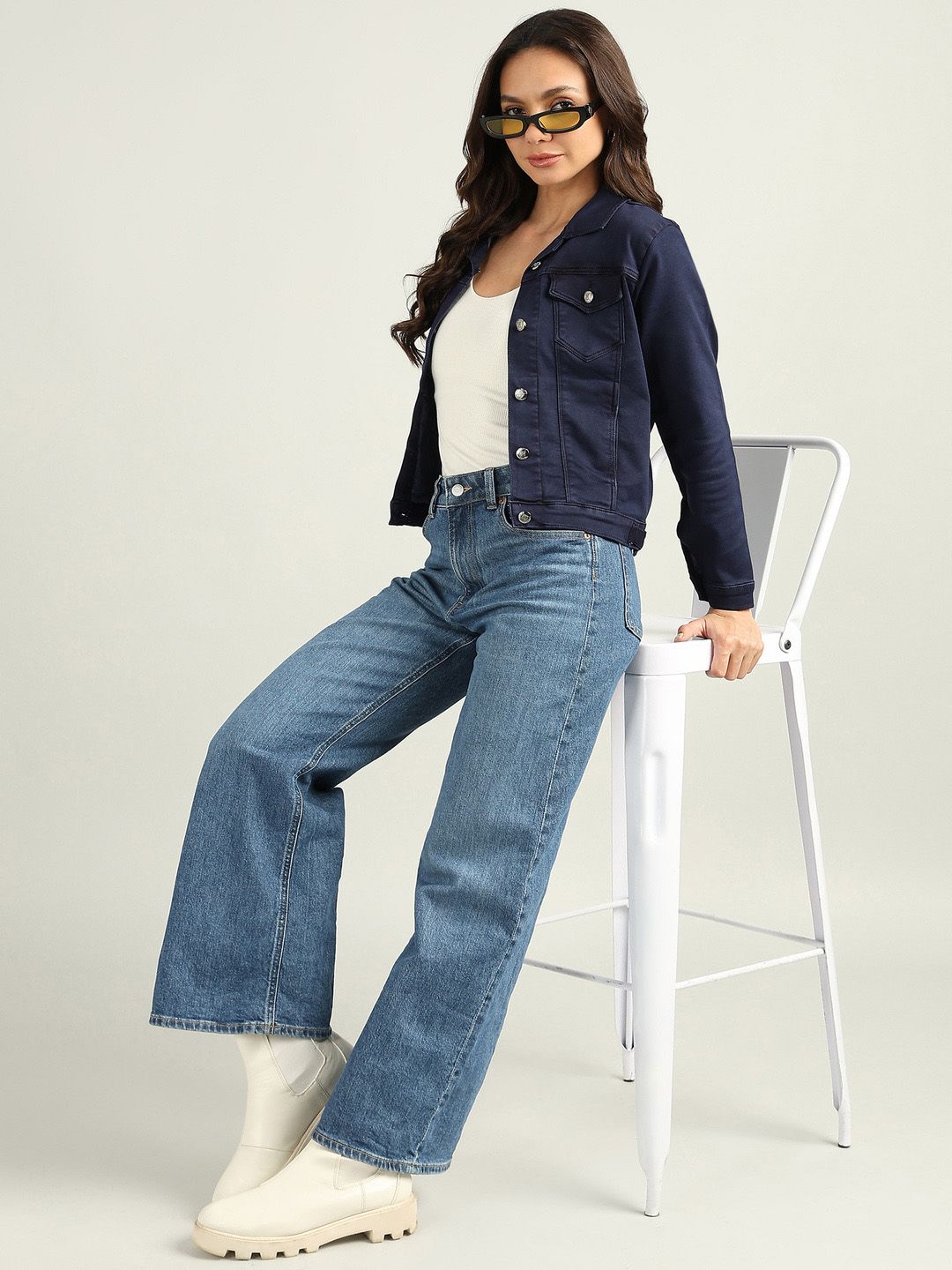 Buy Nifty Women Crop Denim Jacket - Jackets for Women 32385348 | Myntra