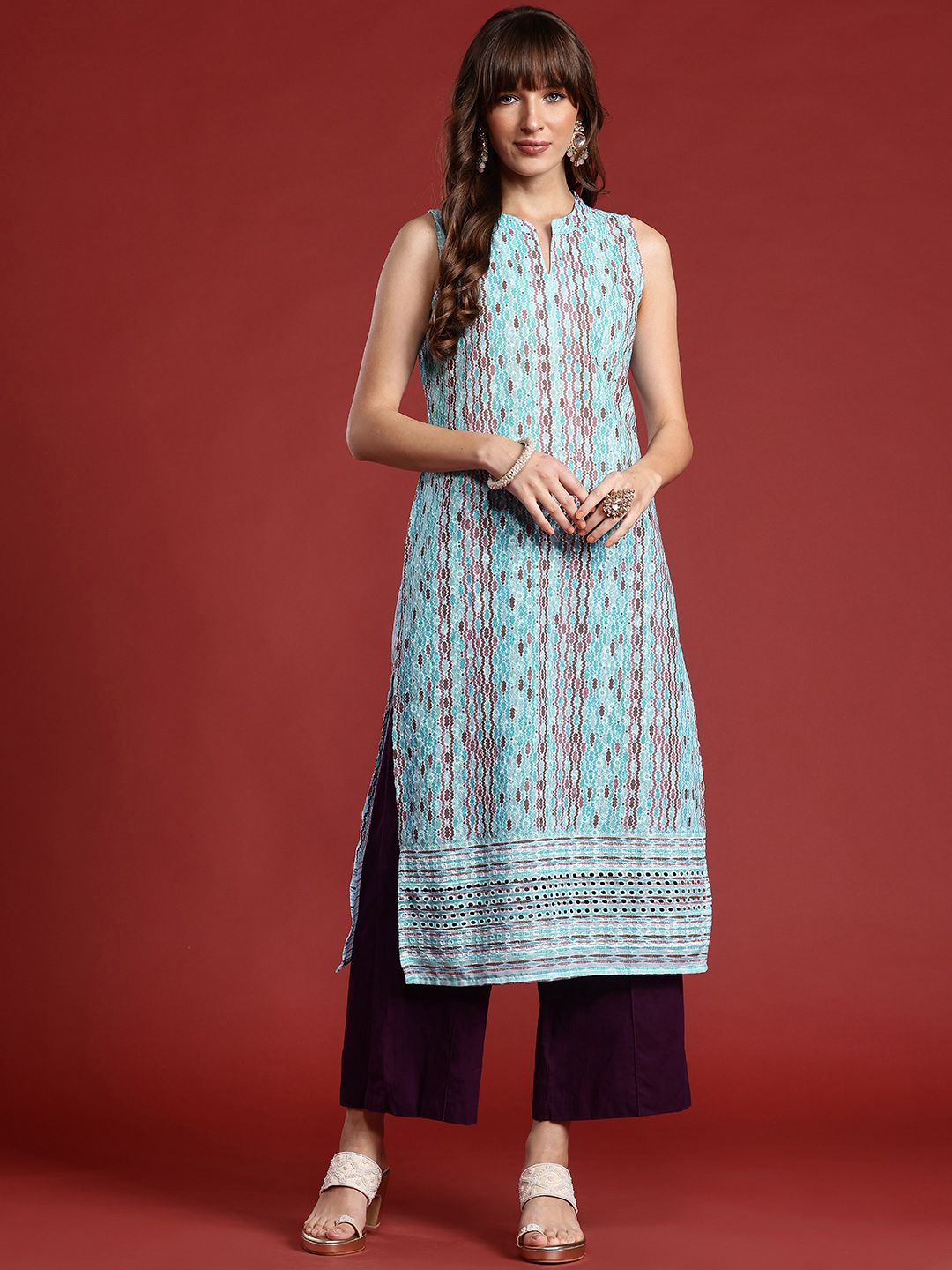 Buy Anouk Geometric Printed Pure Cotton Kurta - Kurtas for Women ... Buy Anouk Geometric Printed Pure Cotton Kurta - Kurtas for Women ...
