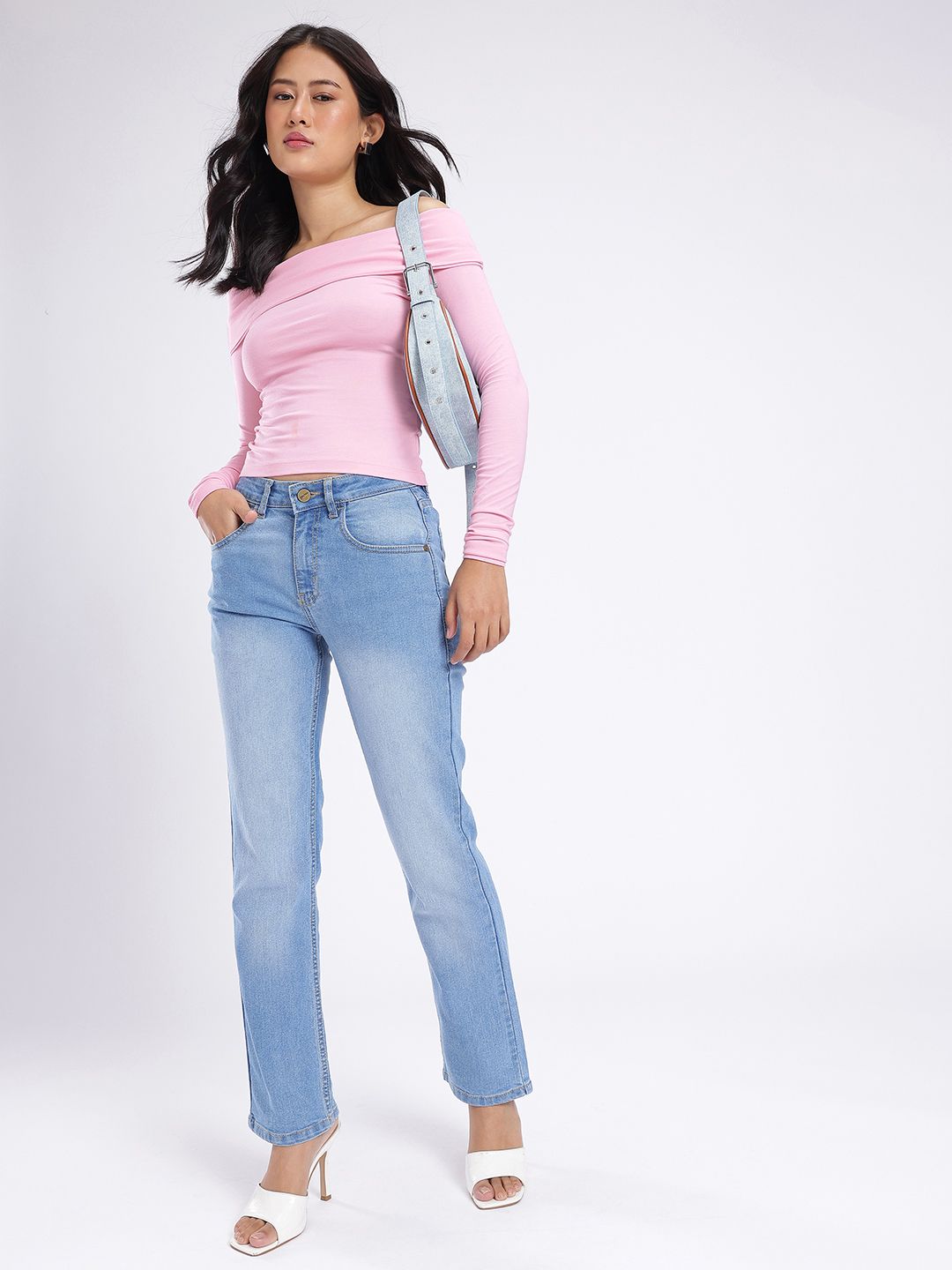 Buy Glitchez Off Shoulder Fitted Top - Tops for Women 32548702 | Myntra