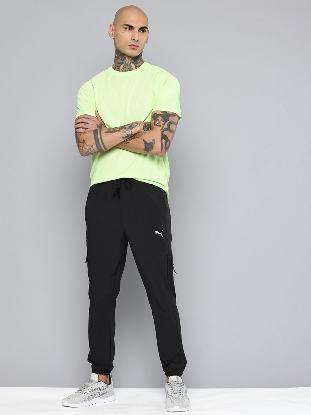 Buy Puma Men Flex Trend Woven DryCELL Training Track Pants - Track ...