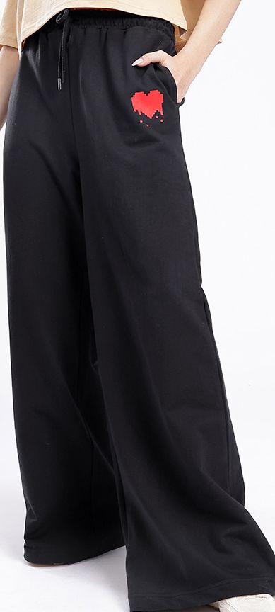 Buy Glitchez Women Printed Cotton Terry Relaxed Fit Track Pants - Track ...