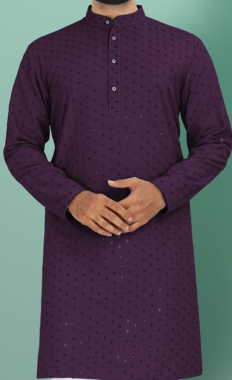 Buy VeBNoR Men Ethnic Motifs Brasso Kurta - Kurtas for Men 33022634 ...
