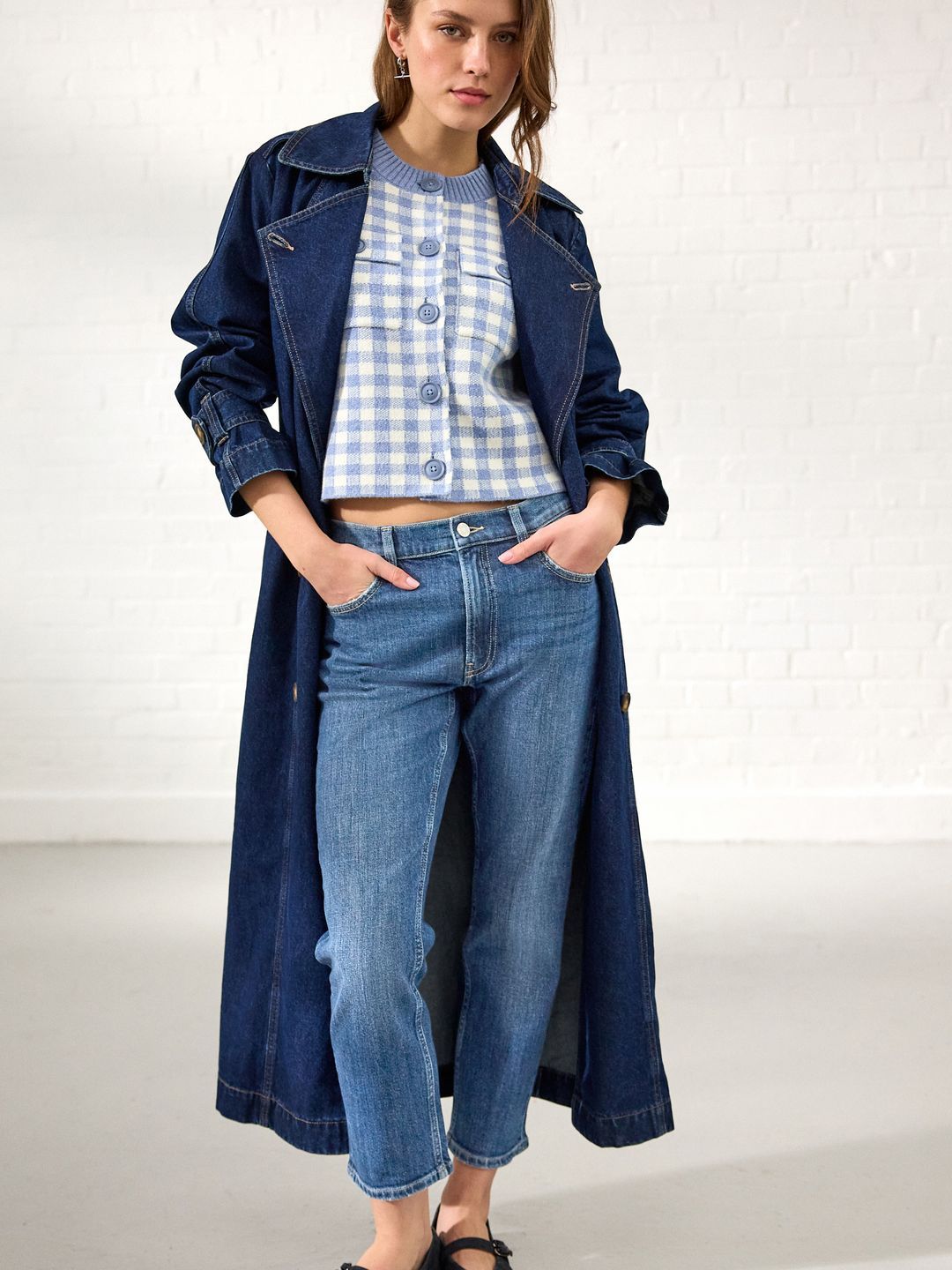 Buy NEXT Women Slim Fit Mid Rise Light Fade Cropped Stretchable Jeans ...