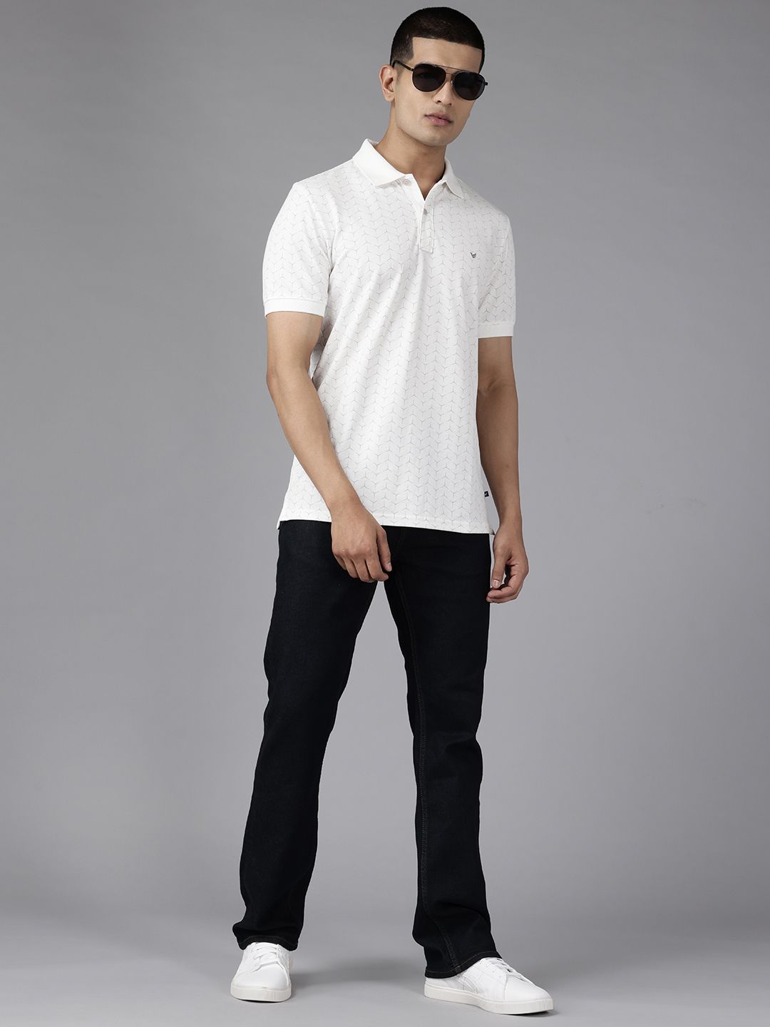 Buy Blackberrys Men Rafael Nadal Printed Polo Collar Slim Fit T Shirt ...