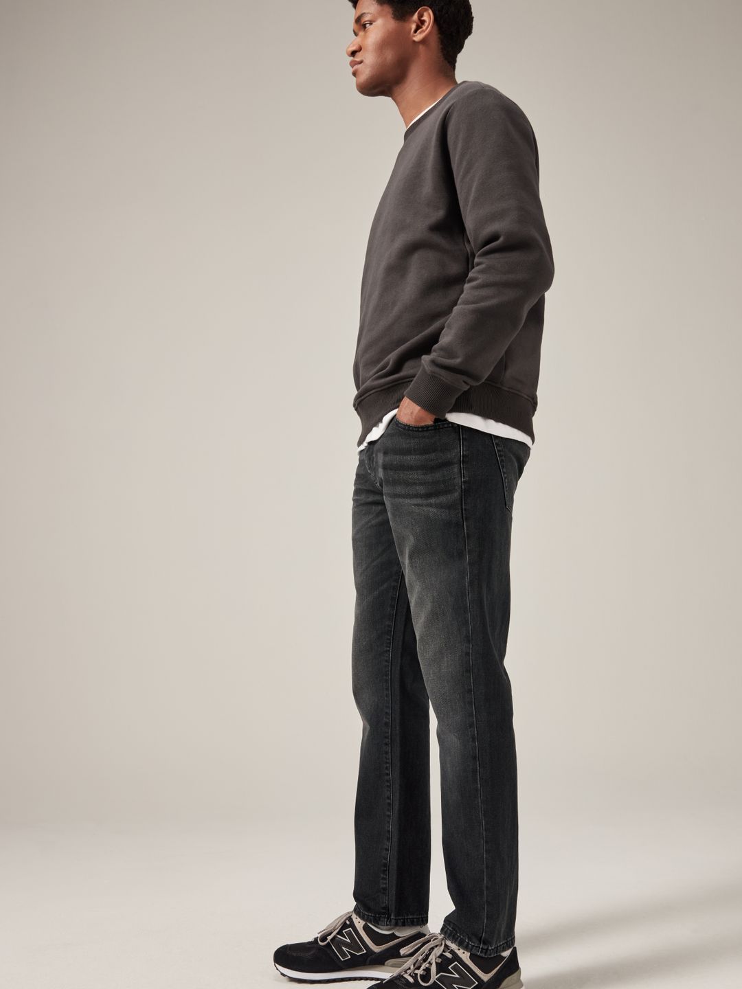 Buy NEXT Men Slim Fit Light Fade Pure Cotton Jeans - Jeans for Men ...