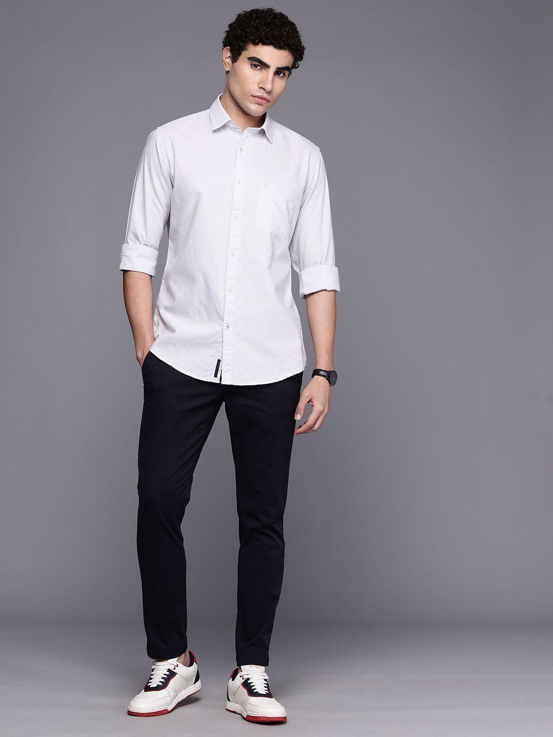 Buy Raymond Pure Cotton Slim Fit Casual Shirt - Shirts for Men 33748636 ...