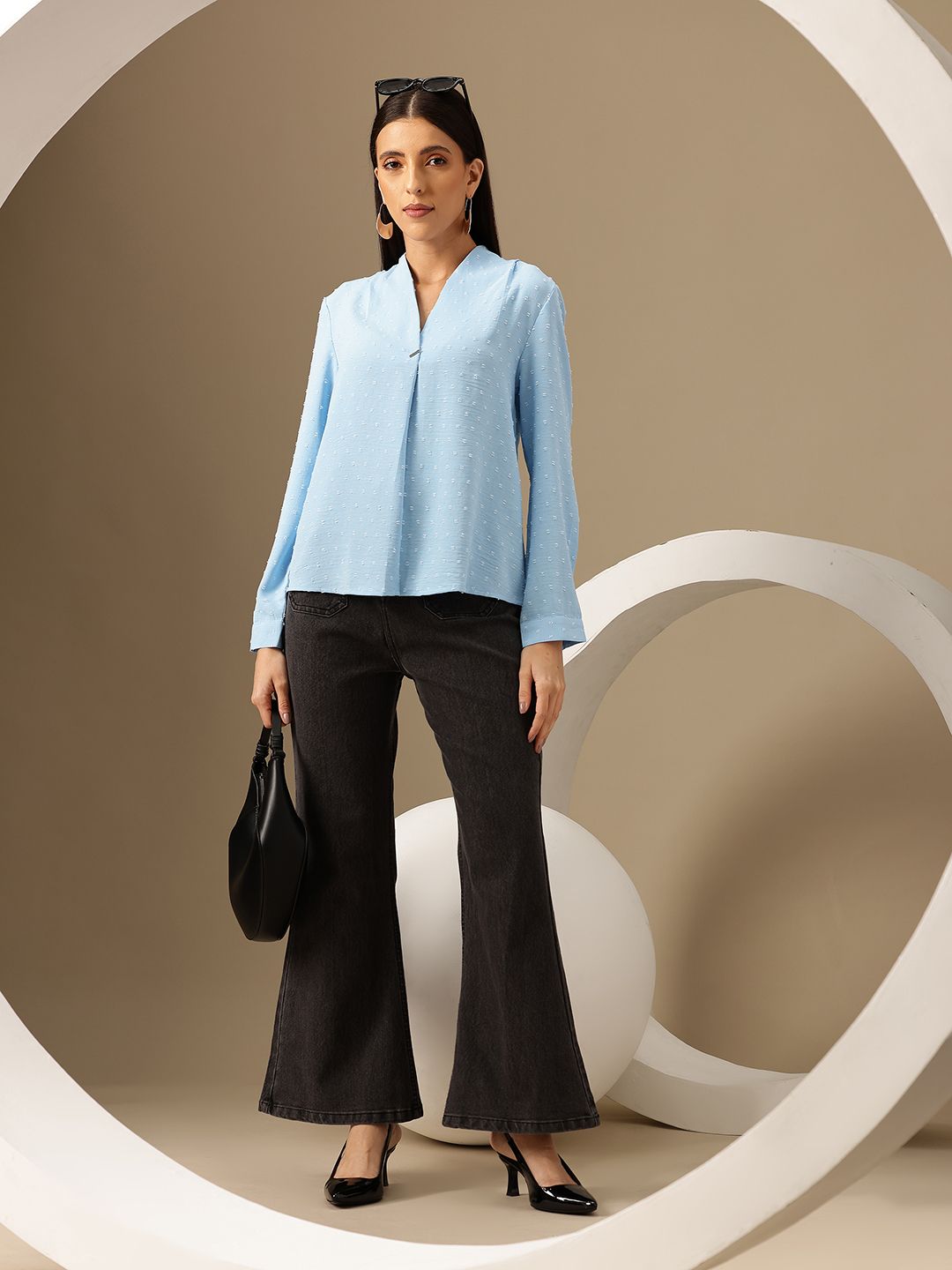 Buy Chemistry Self Design Dobby Top - Tops for Women 35078943 | Myntra