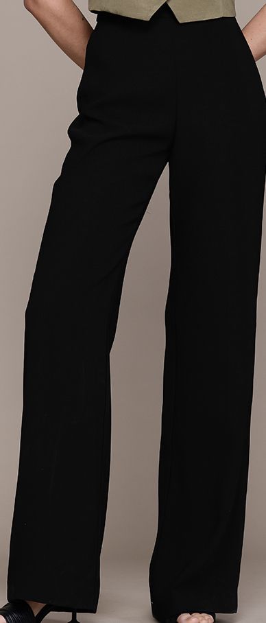 Buy MANGO Women Mid Rise Straight Fit Regular Trousers - Trousers for ...
