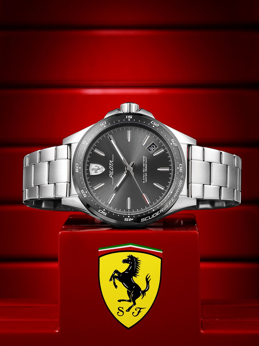 SCUDERIA FERRARI Men Grey Analogue Watch 0830526 - Price History