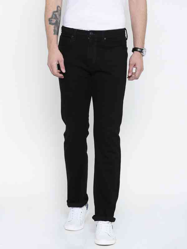 lee jeans men black