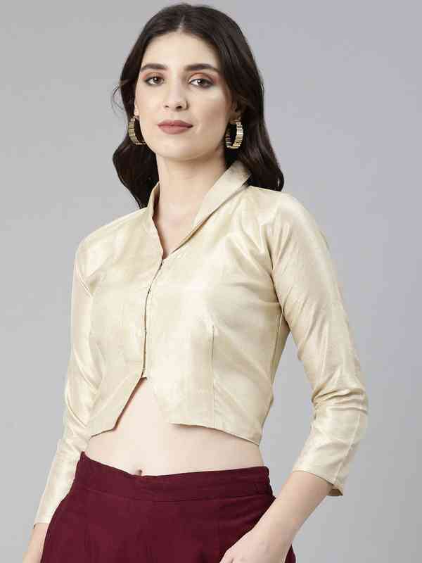 mandarin neck blouse