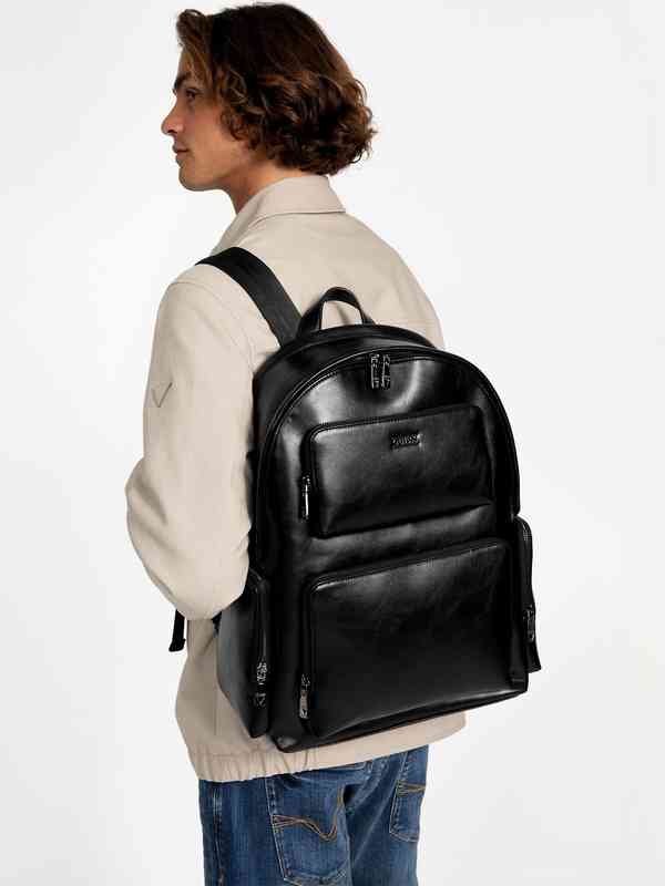 korean backpack leather