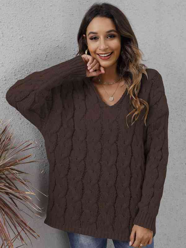 Chunky Sweater Women Chunky Knit Pullover Sweater: Womens Long Sleeve ...