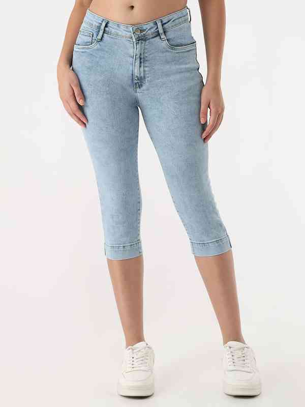 capri jeans for women myntra