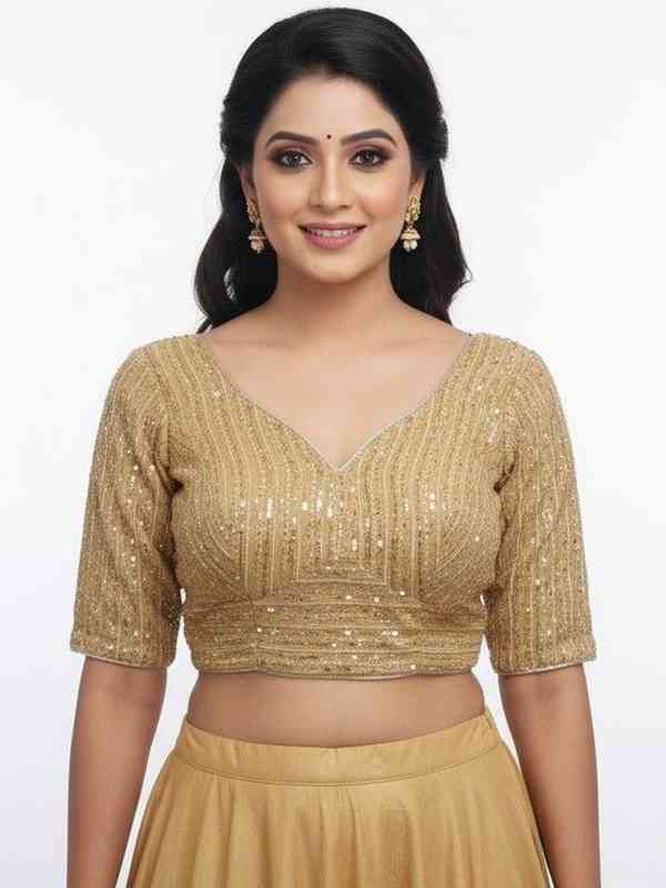 gold sequins blouse