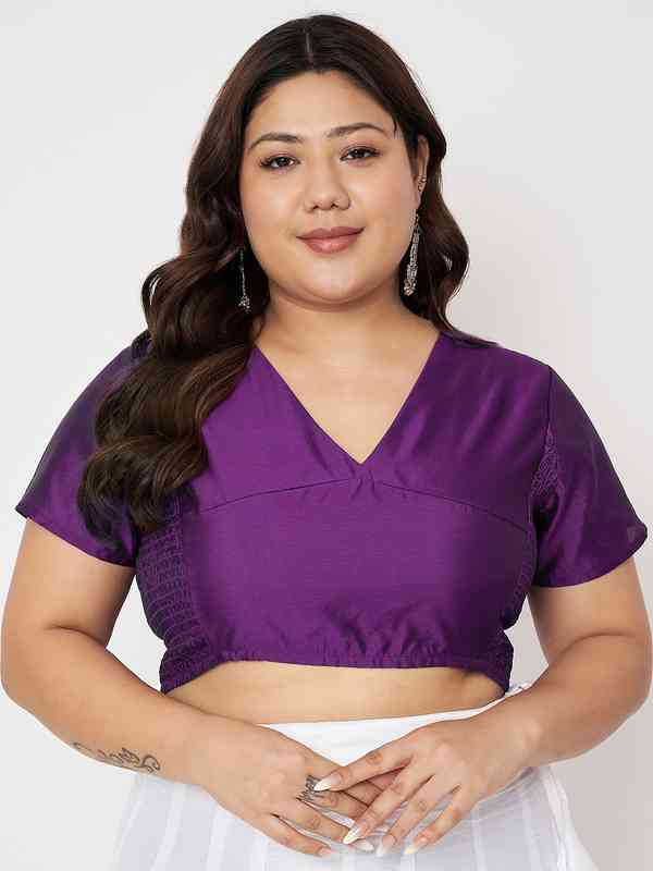 saree blouse pattern for plus size