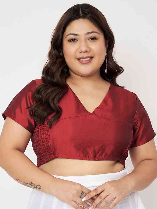 saree blouse pattern for plus size