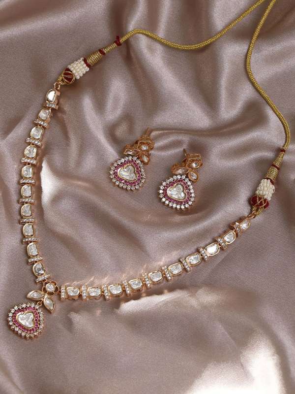 Gold Jewellery Set Buy Gold Jewellery Set Online Myntra