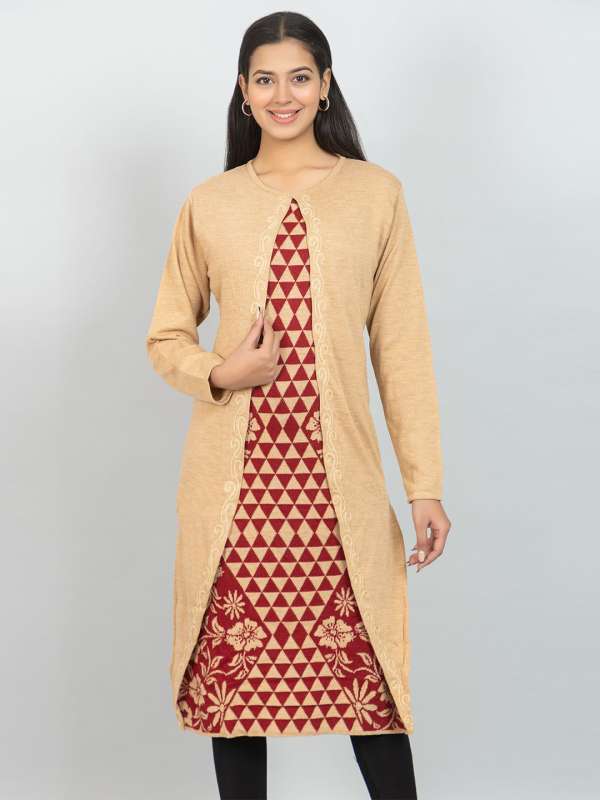 Woolen kurti online myntra store