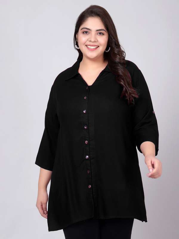 Black Longline Shirt | atelier-yuwa.ciao.jp