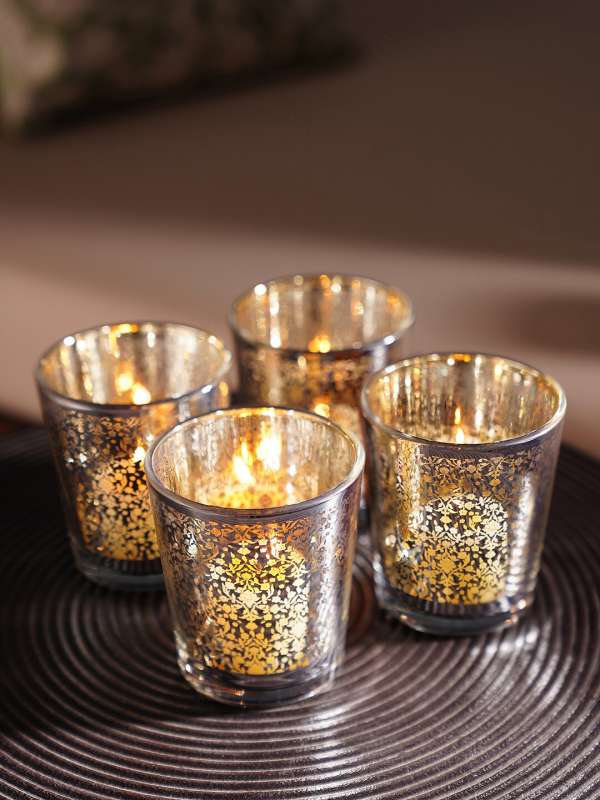 Buy Glass Candle Holder on Myntra Elegant Stylish