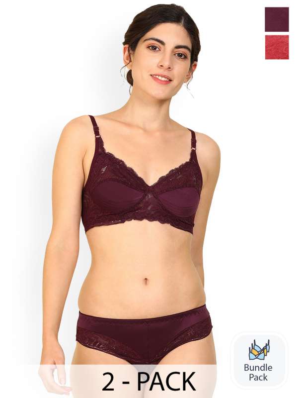 Maroon Women Lingerie Set Buy Maroon Women Lingerie Set online in India