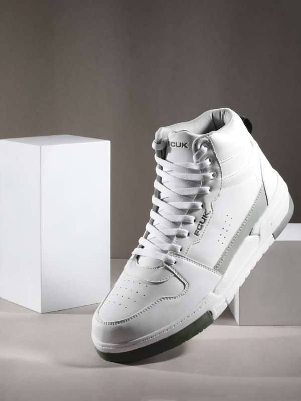 White Mid Top Sneakers Buy White Mid Top Sneakers online in India