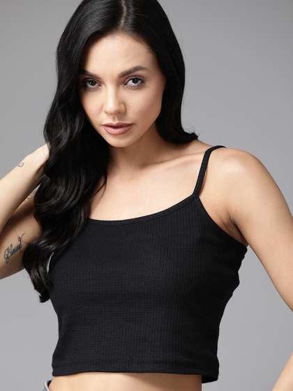 Cami Top Black - Buy Cami Top Black online in India