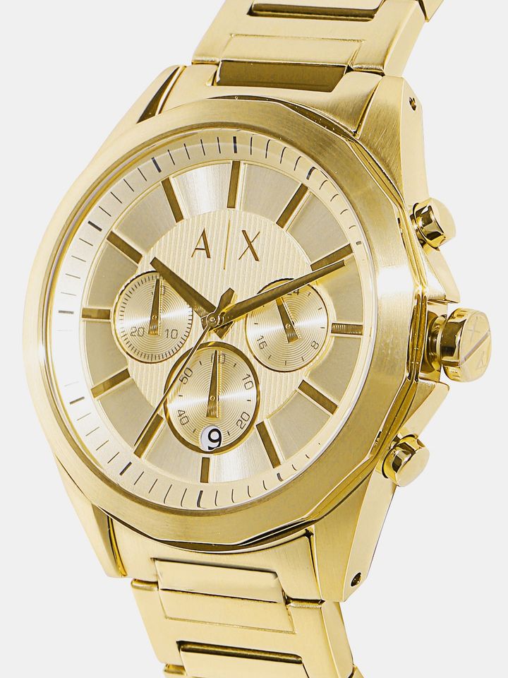 A|X Armani Exchange AX Men's Gold-Tone Stainless Steel