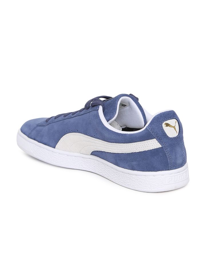 Puma Unisex Blue Solid Suede Classic Sneakers | atelier-yuwa.ciao.jp