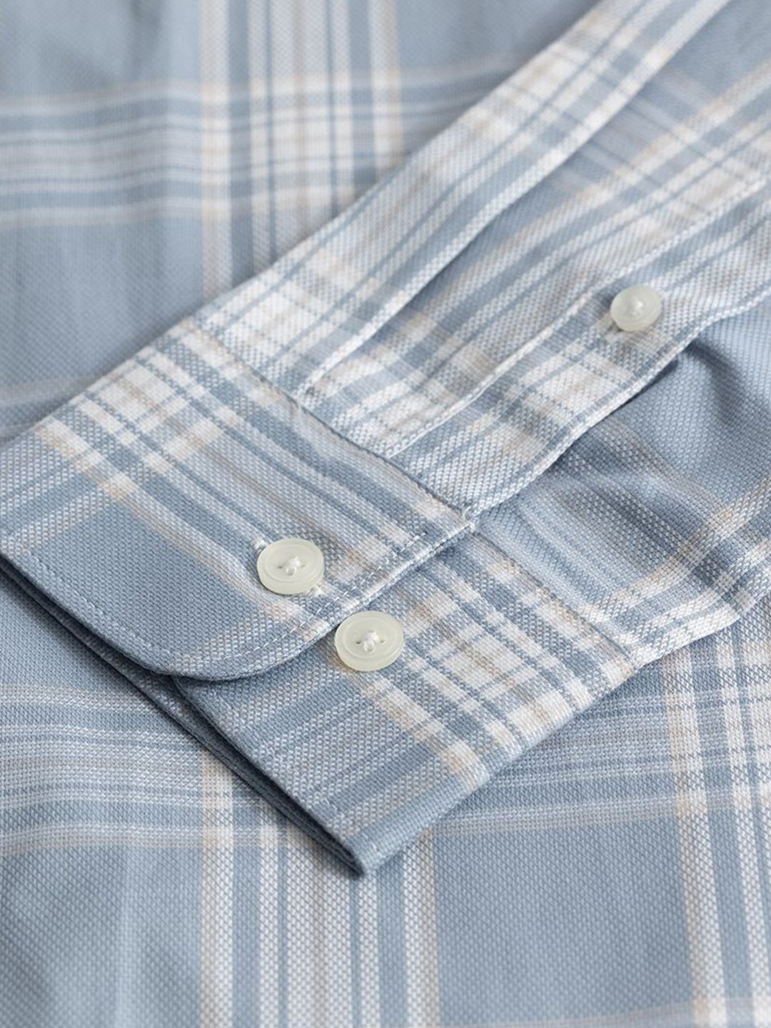 Price History - Snitch Men Smart Slim Fit Tartan Checks Button-Down ...