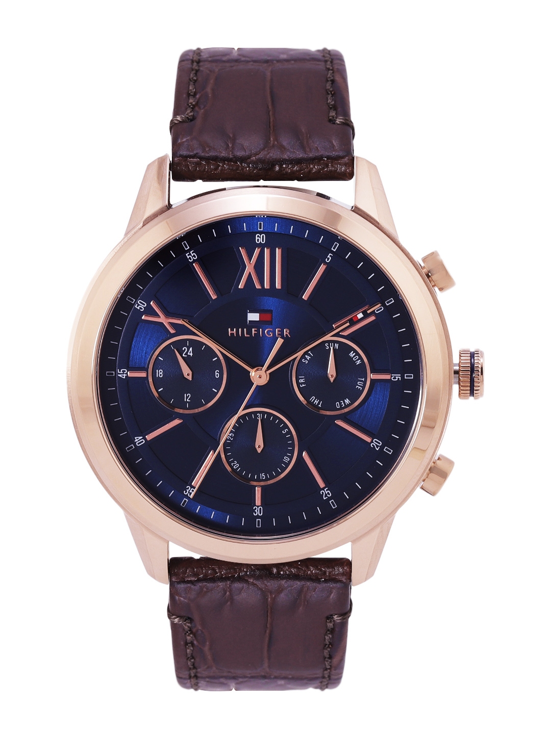 Buy Tommy Hilfiger Men Morrison Leather Croc Textured Straps Chronograph Watch TH1710526 Watches for Men 28186978 Myntra